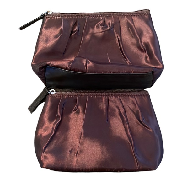 laura mercier | Bags | Laura Mercier Brown Metallic Makeup Bag Bundle ...